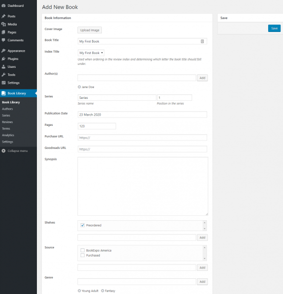 Book Database - Nose Graze Shop